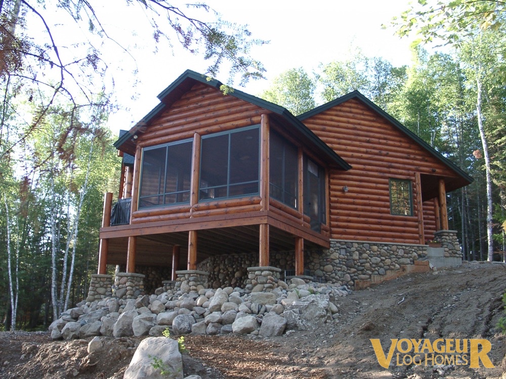 Gallery – Half Log | Voyageur Log Homes