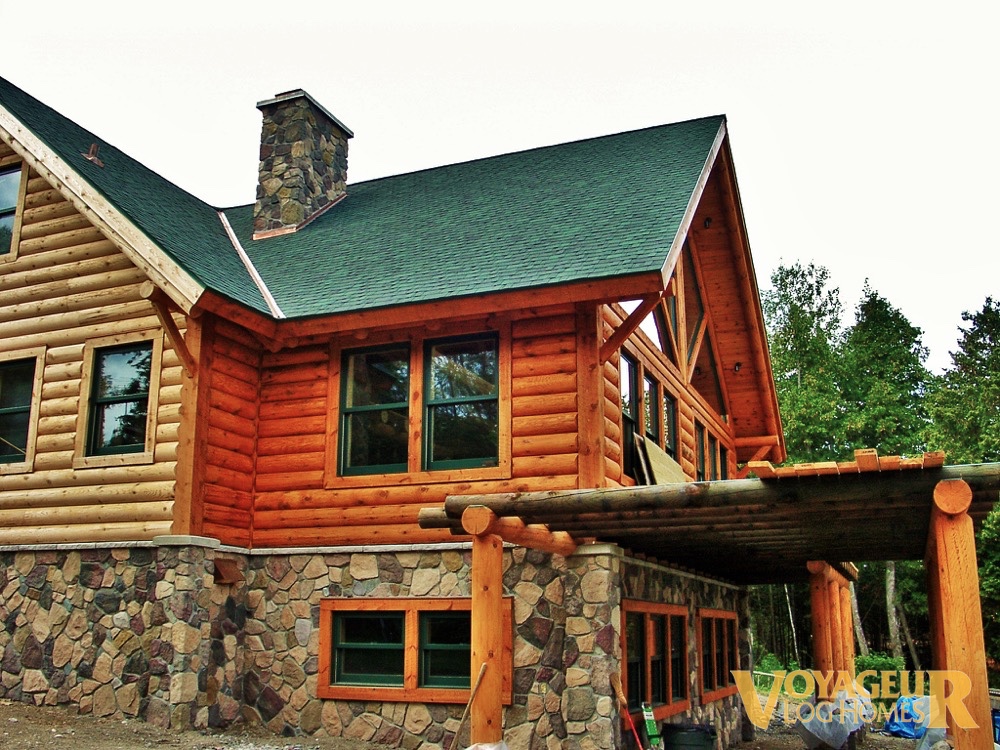Gallery – Half Log | Voyageur Log Homes