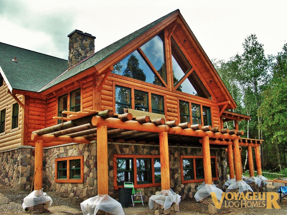 Gallery – Half Log | Voyageur Log Homes