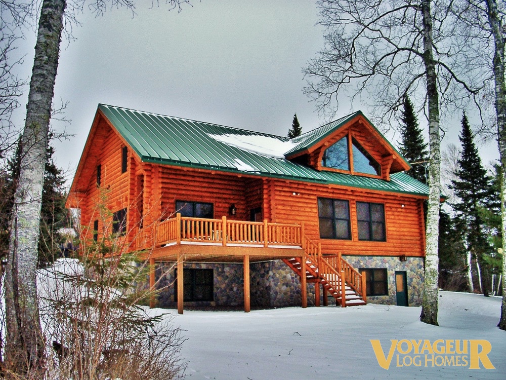 Gallery – Half Log | Voyageur Log Homes